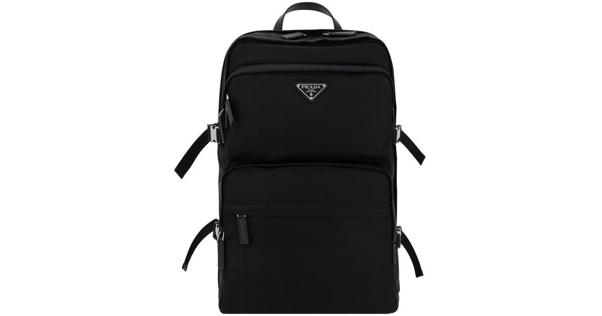 Prada Backpacks in Black for Men | Lyst