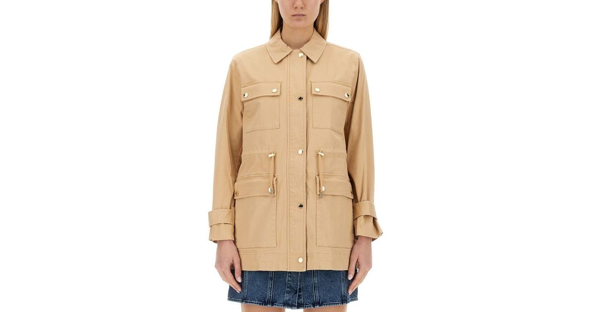 Michael Kors Coats & Jackets in Natural | Lyst