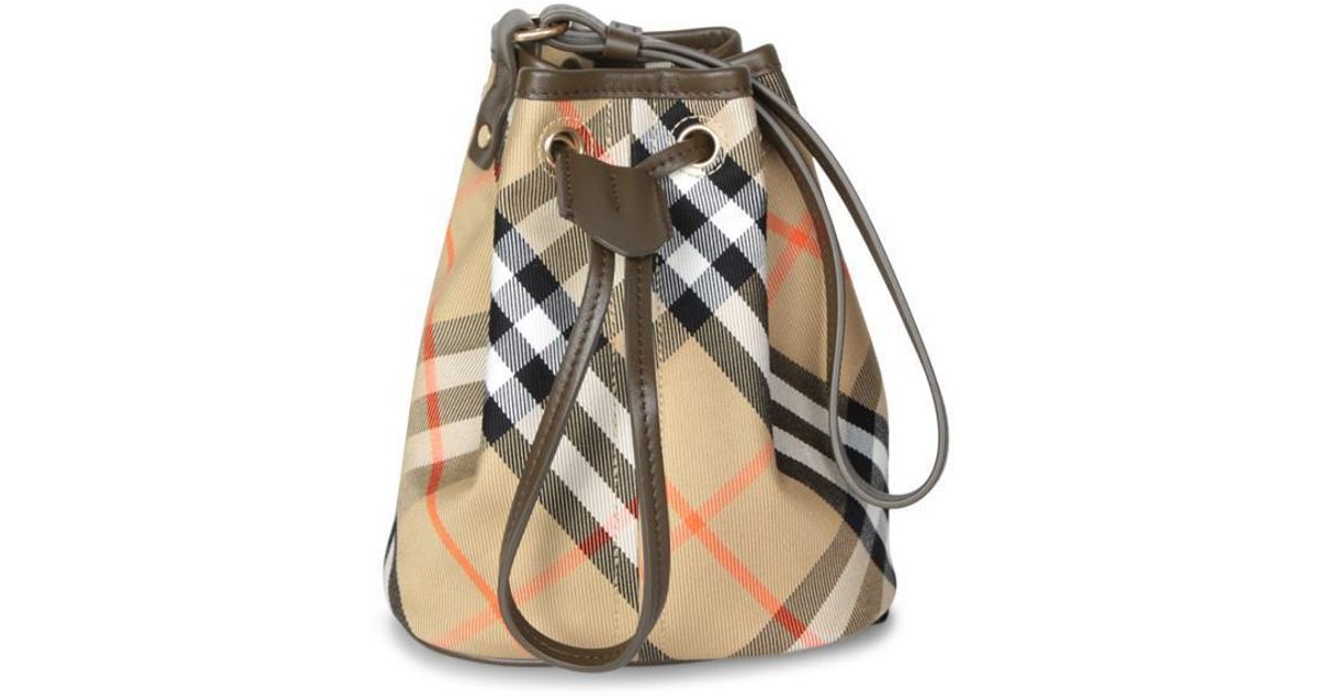 Burberry Bags in Natural | Lyst