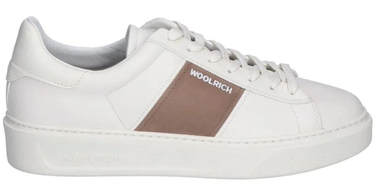 Woolrich Classic Court Shoes in White for Men | Lyst
