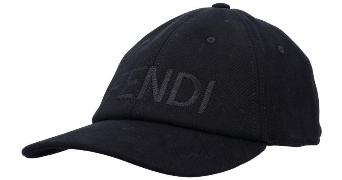Fendi Cap in Blue for Men | Lyst