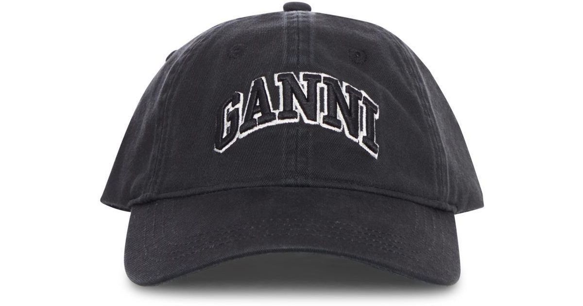 Ganni Hat in Black | Lyst UK