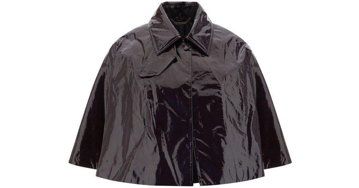 Chloé Dark Leather Capes | Lyst