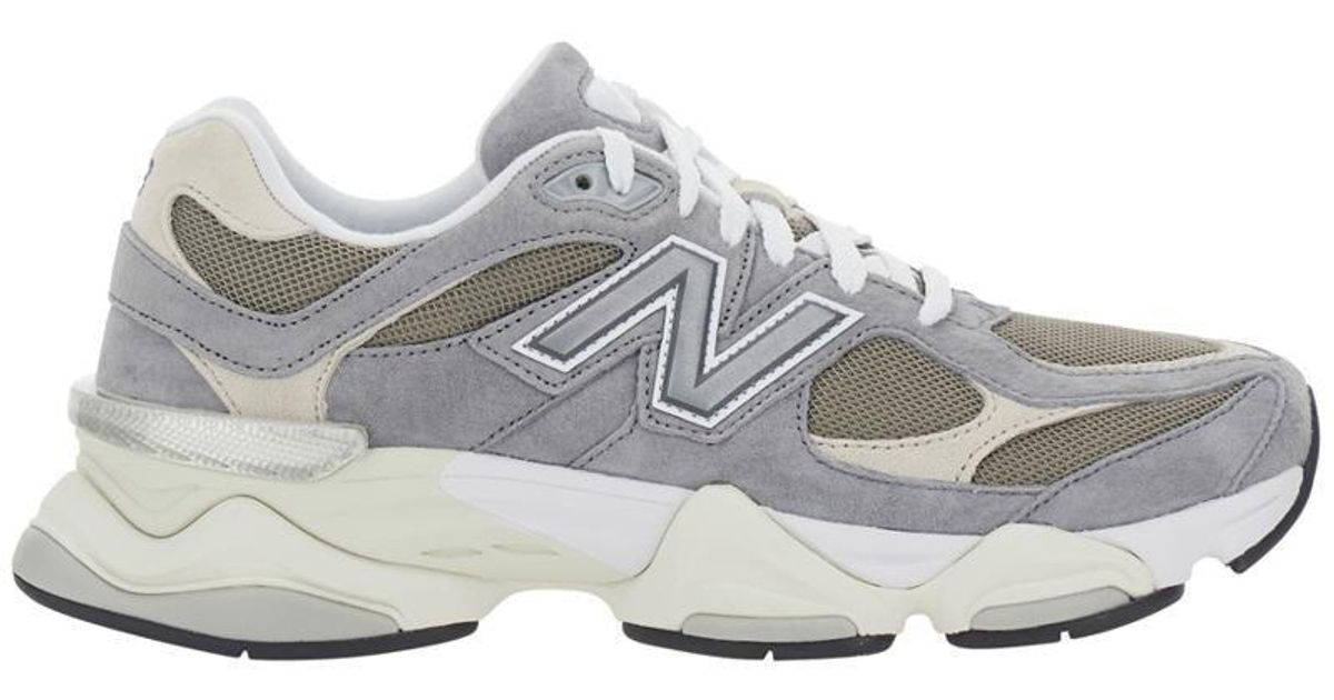 New Balance '9060' Sneaker With Side Logo And Chunky Sole in White | Lyst