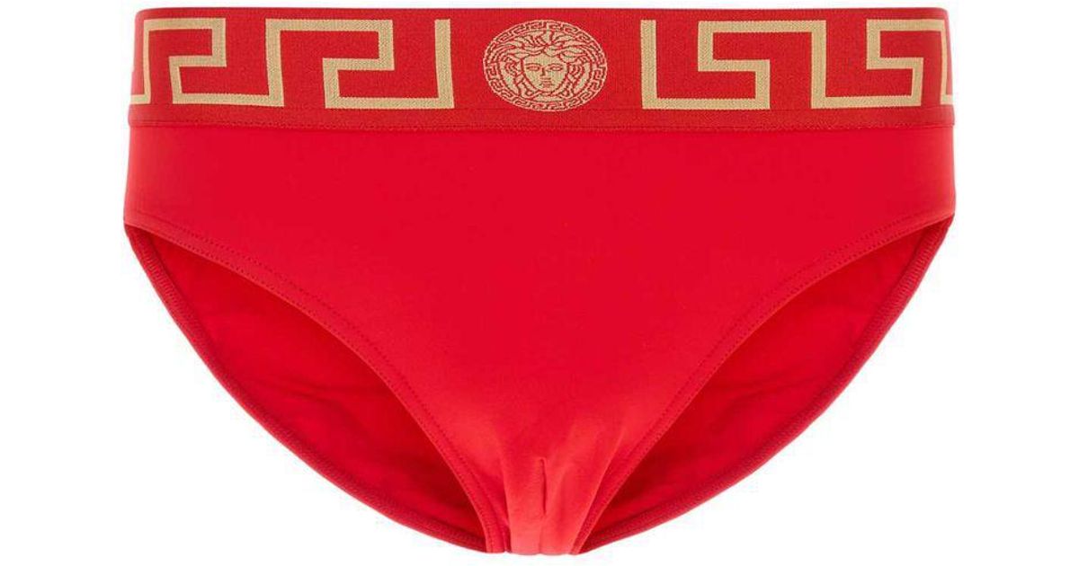 Versace Swimsuits in Red for Men | Lyst