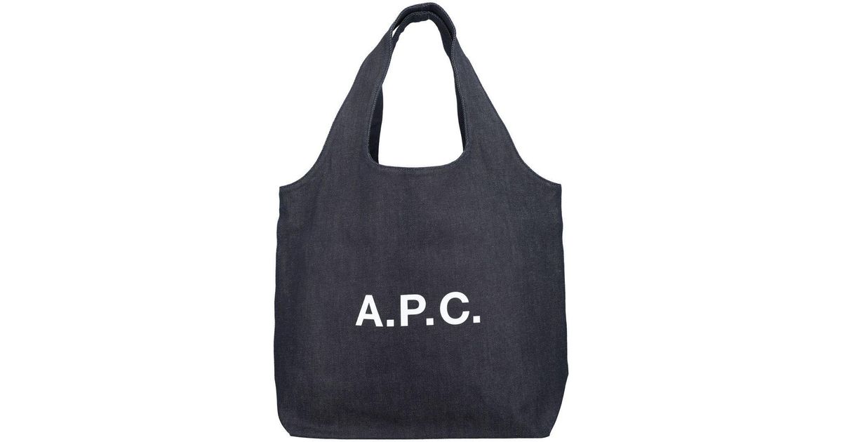 A.P.C. Ninon Tote Bag in Blue | Lyst UK