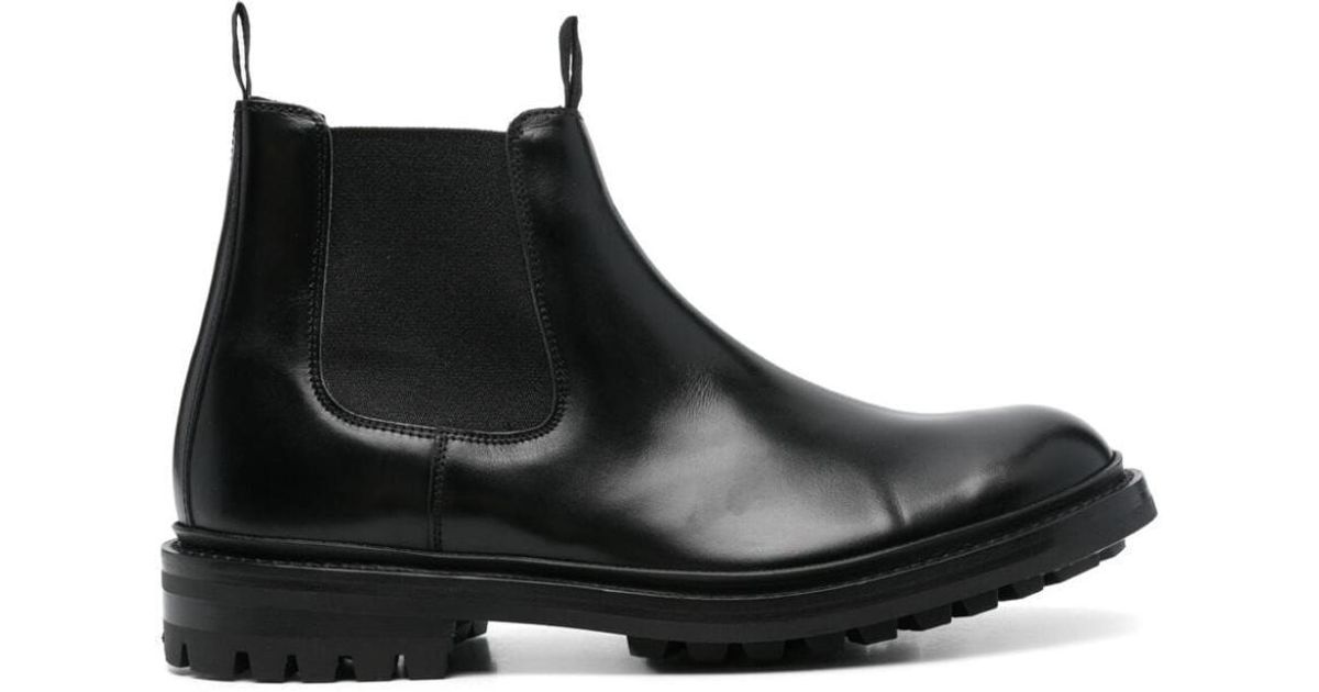 Tricker's Stephen Beatles Low Commando Sole Shoes in Black for Men ...