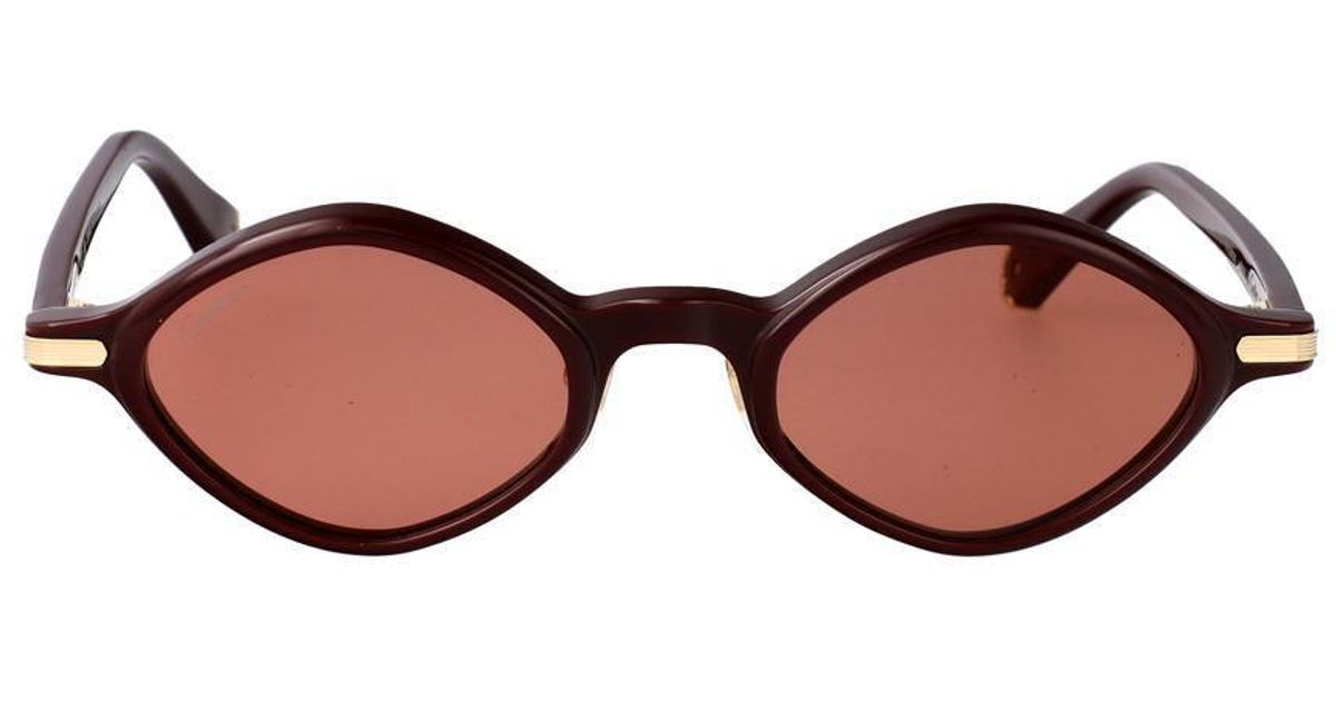 Cartier Sunglasses in Brown | Lyst
