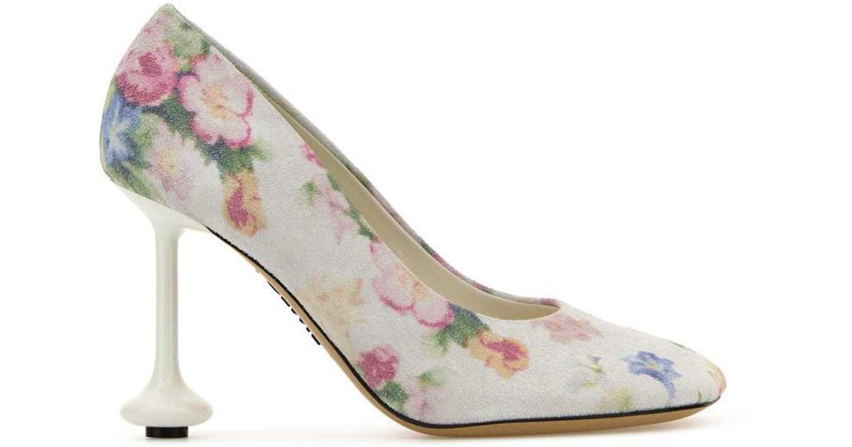 Loewe Heels in White | Lyst