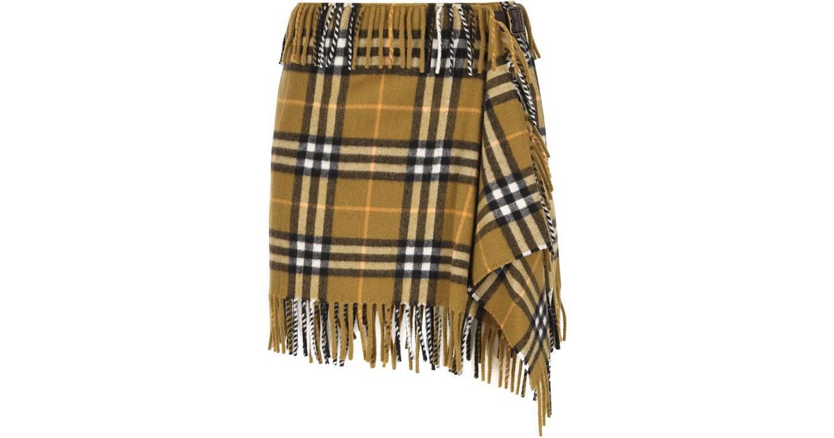 Burberry Skirts in Metallic | Lyst