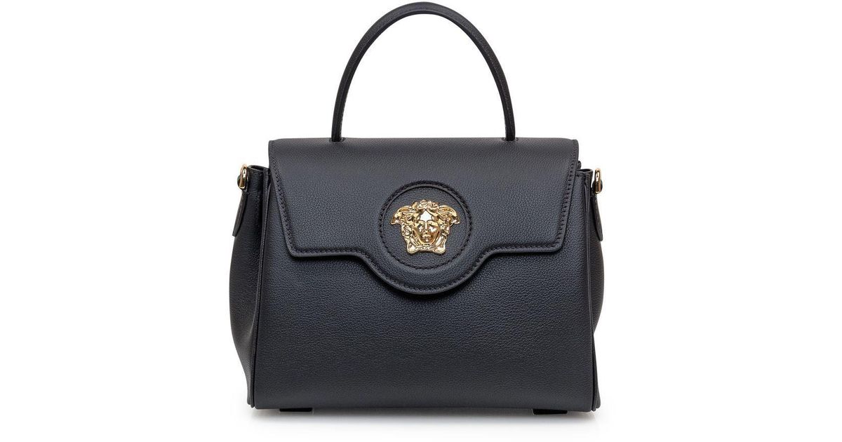 Versace Handbags in Black | Lyst