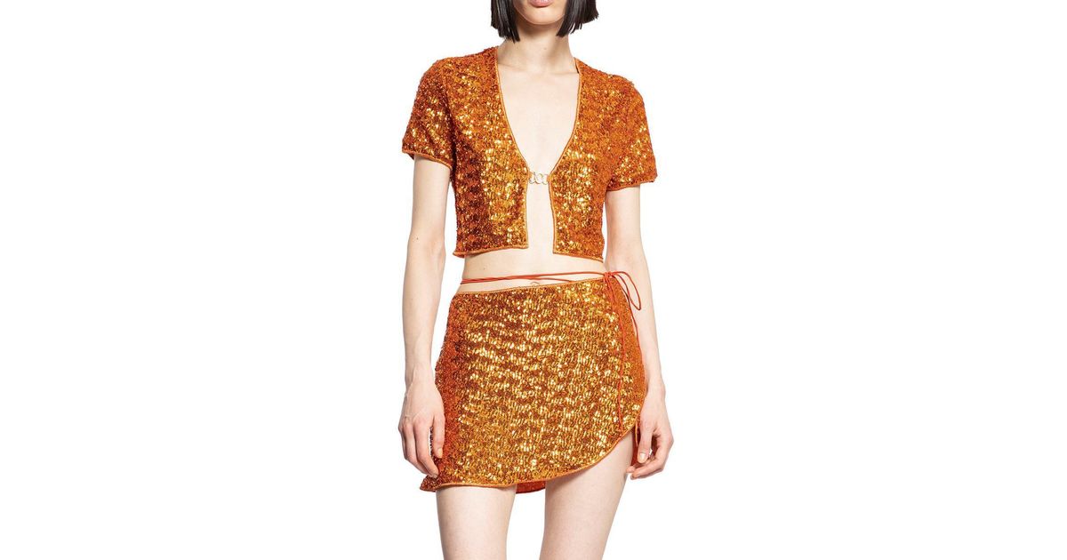 Oséree Crop Tops in Orange | Lyst
