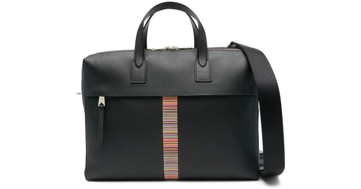 Paul Smith Bag Double Zip Folio Bags in Black for Men | Lyst