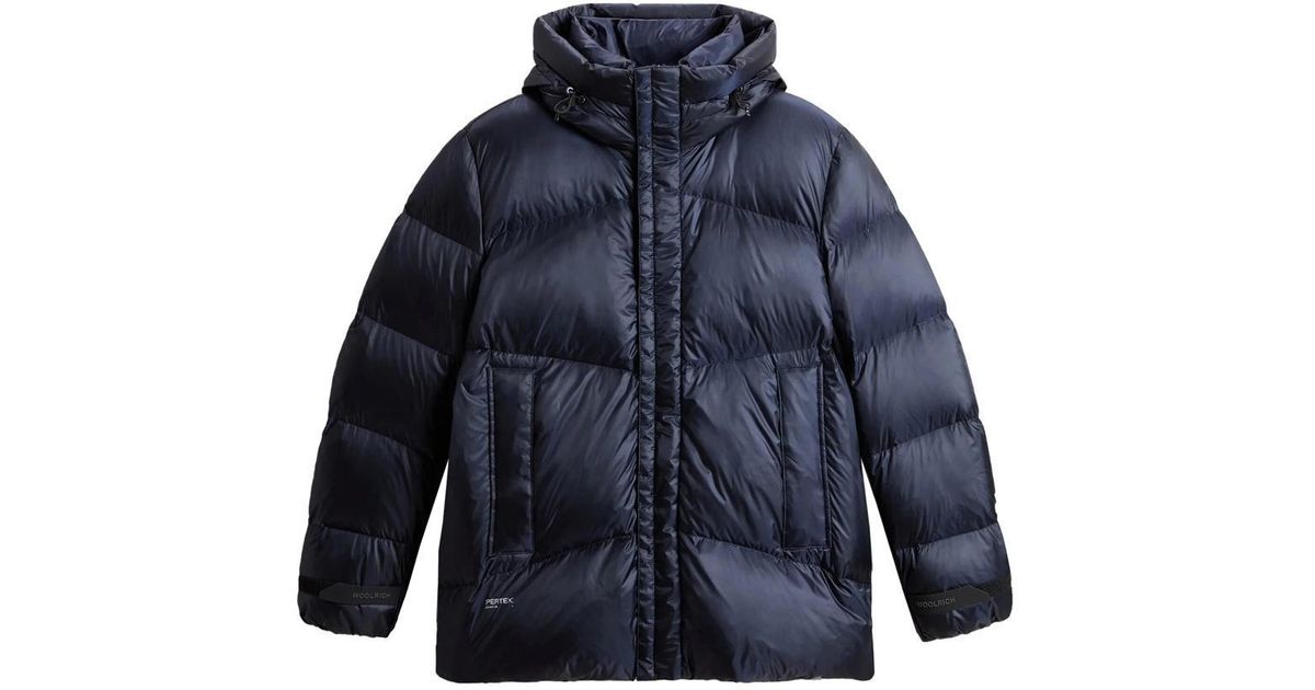 Woolrich Pertex Puffer Jacket in Blue for Men | Lyst