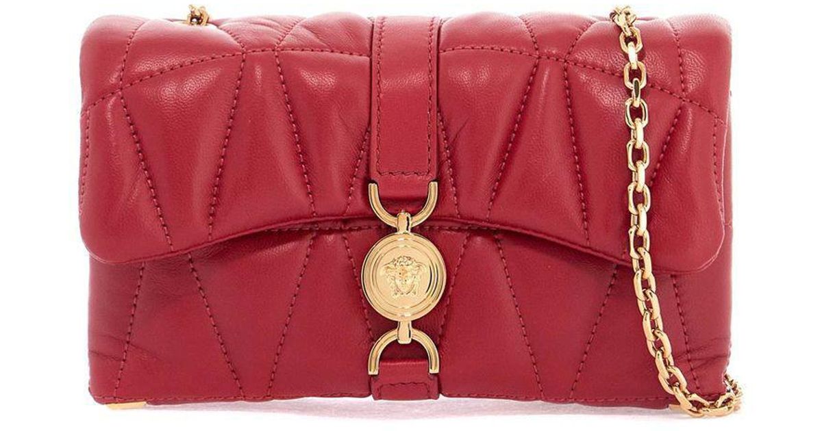 Versace Mini Nappa Kleo Bag In in Red | Lyst