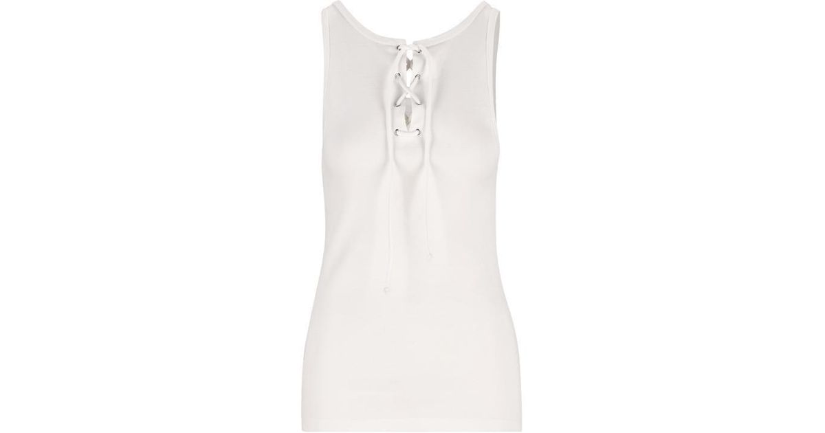 Prada Top in White | Lyst