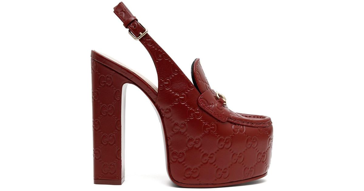 Gucci Sandals in Red | Lyst