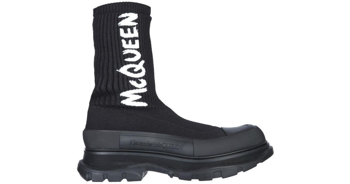 McQueen Tread Slick Boot in Blue for Men | Lyst