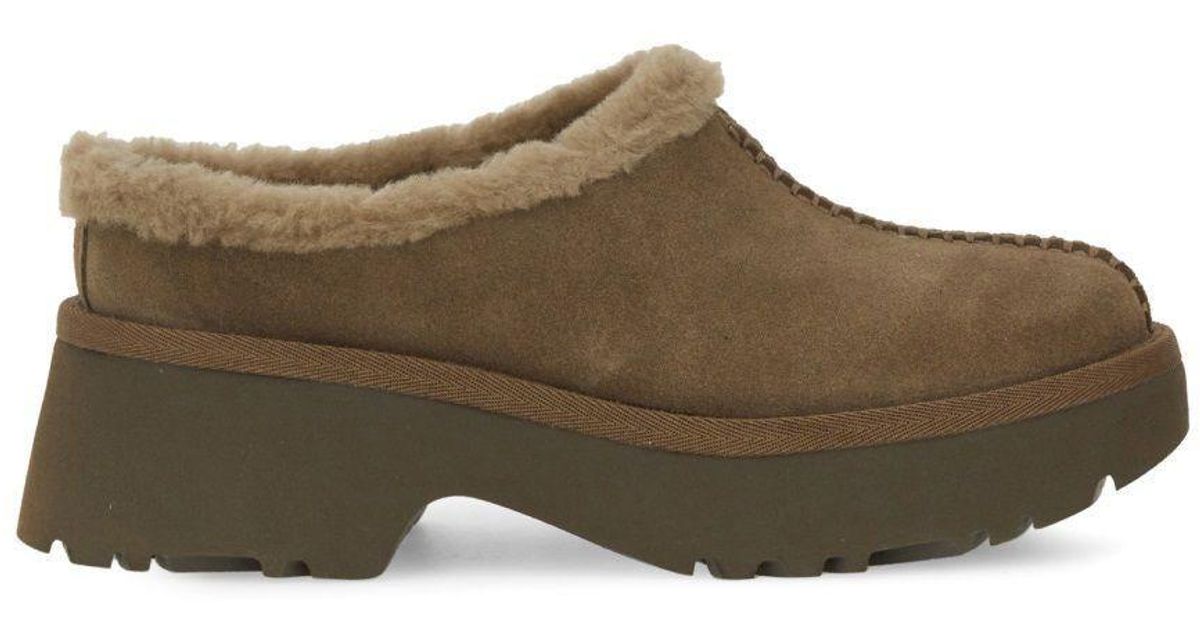 UGG W New Heights Cozy Clog in Brown | Lyst