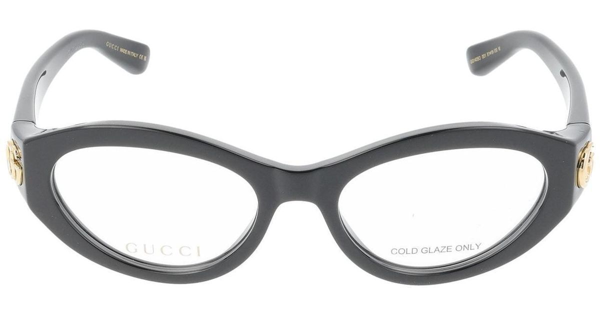 Gucci Eyeglasses in Black | Lyst
