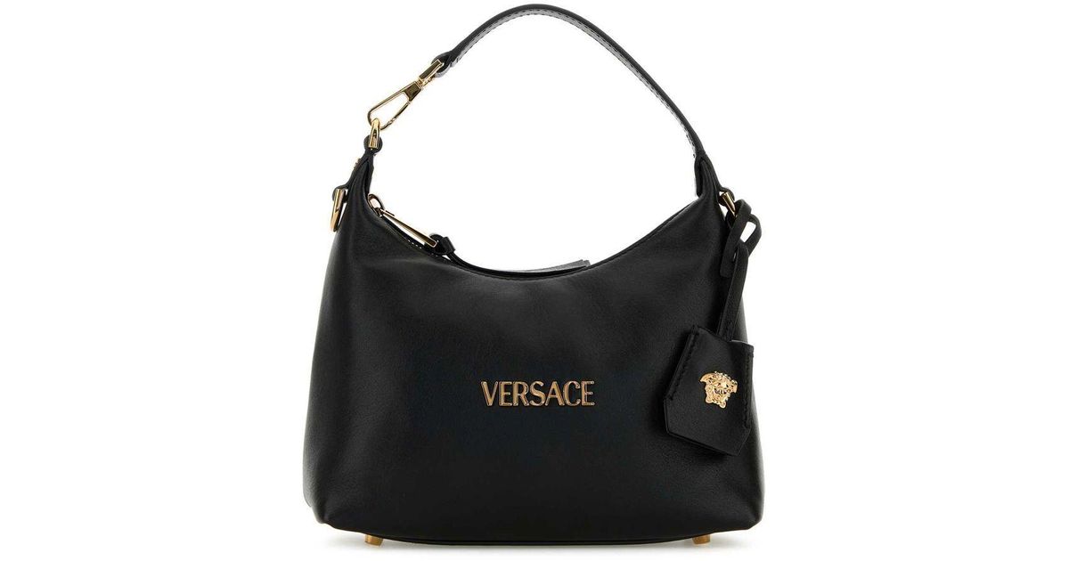 Versace Handbags in Black | Lyst