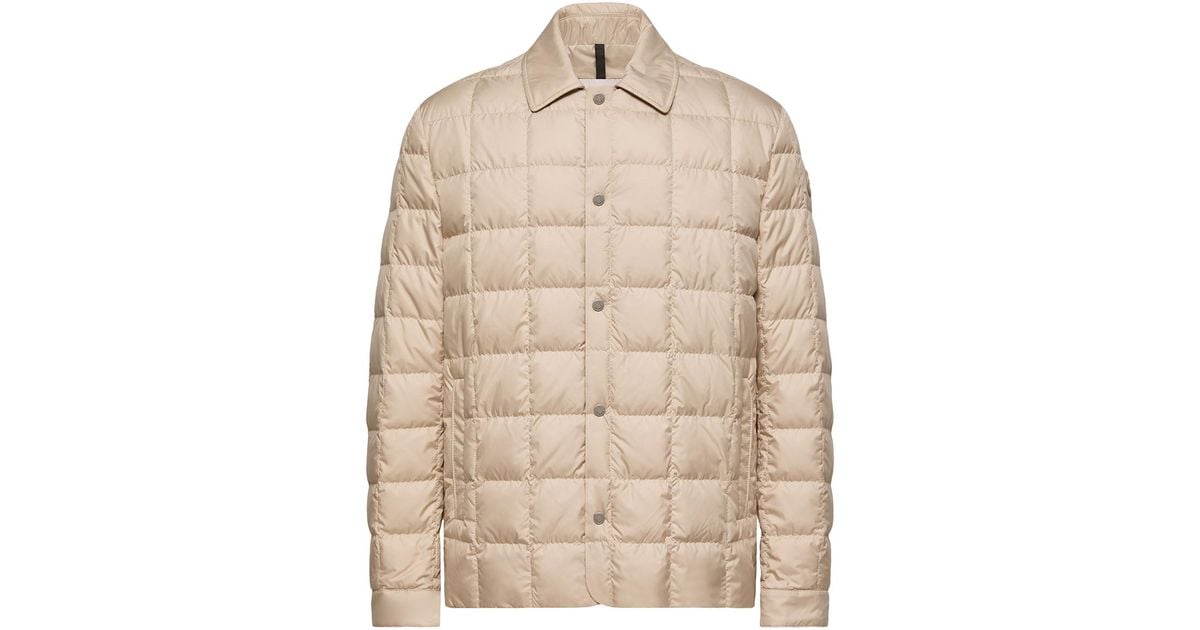 Moncler Moncler Castellana Down Shirt Jacket in Natural for Men | Lyst