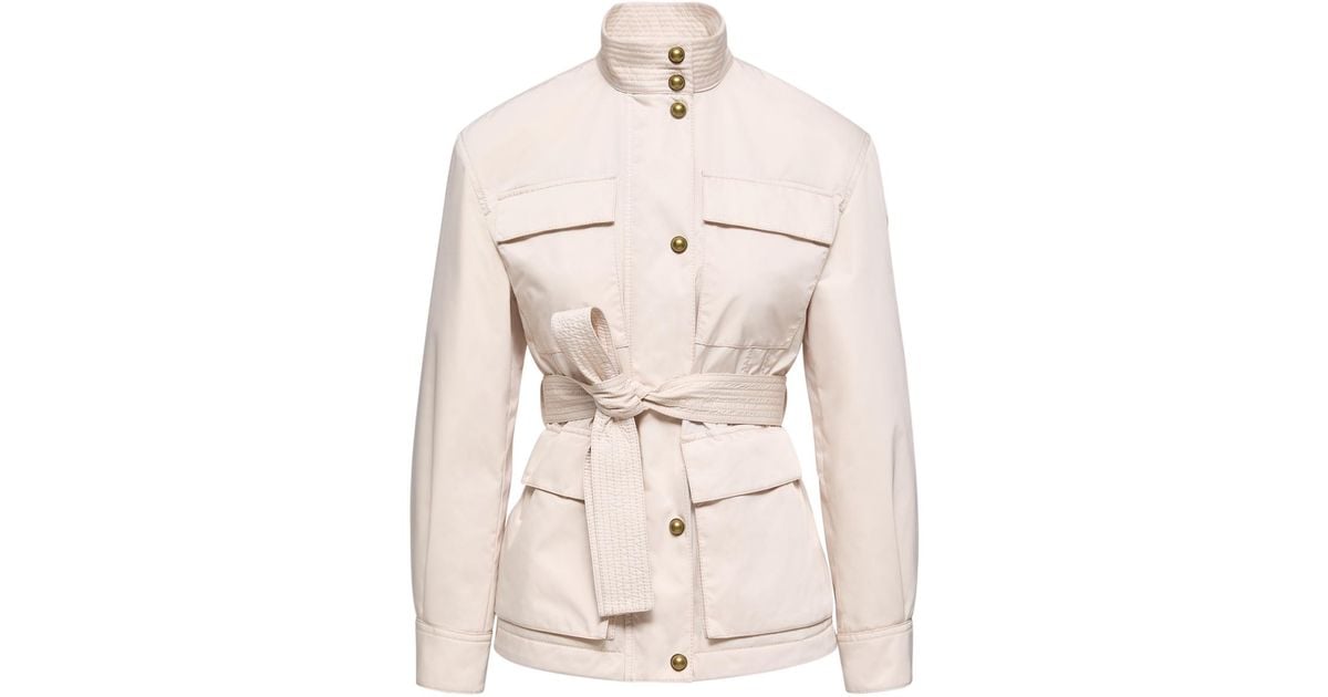 Moncler Moncler Maitake Belted Short Jacket in Pink | Lyst UK