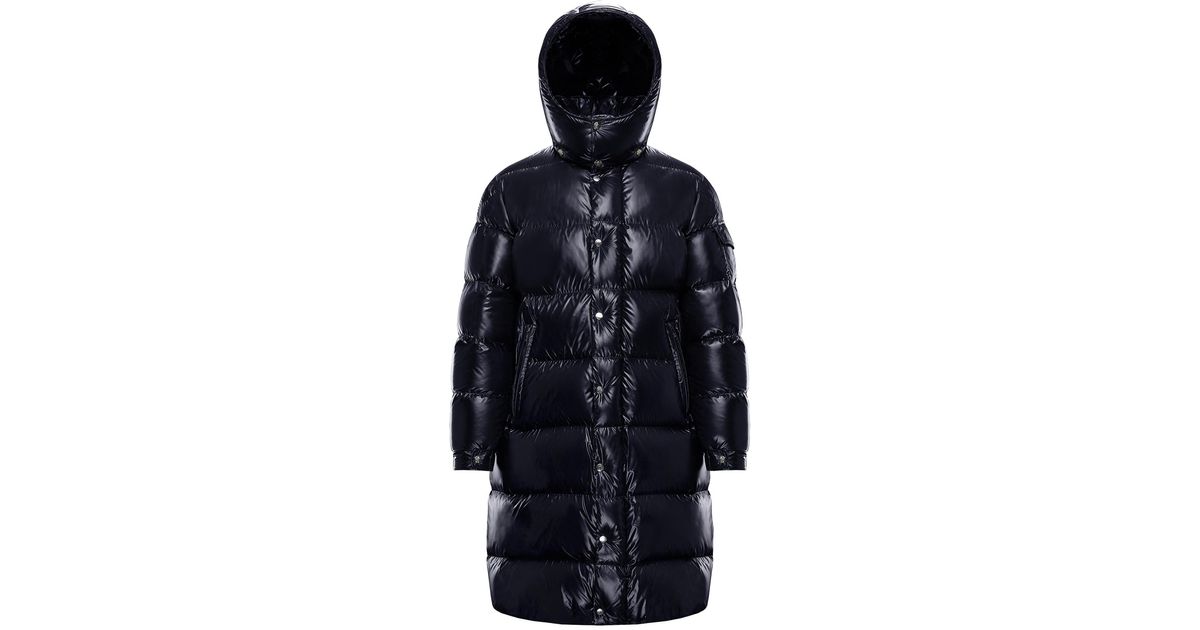 Moncler Hanoverian Lacque Long Down Parka in Blue for Men | Lyst UK