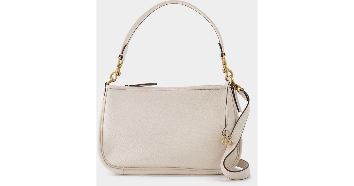 COACH Soft Pebble Leather Cary Crossbody in White (Natural) | Lyst COACH Soft Pebble Leather Cary Crossbody in White (Natural) | Lyst