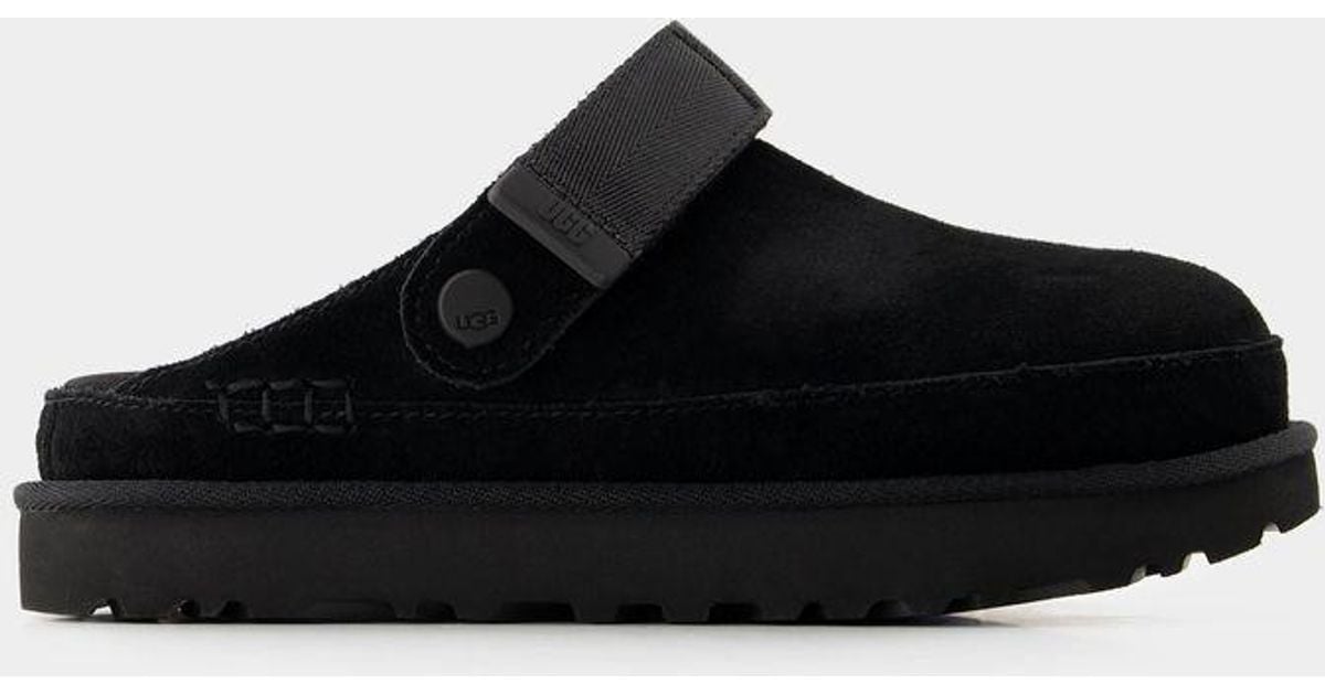 UGG W Goldenstar Slides in Black | Lyst