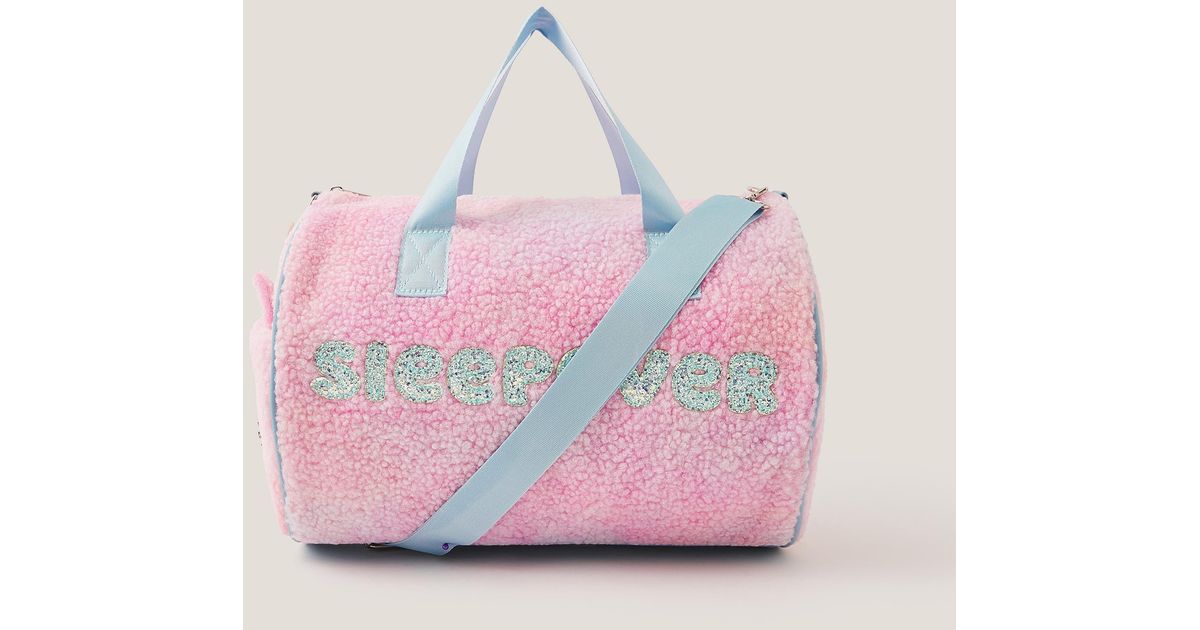 Monsoon Unicorn Borg Sleepover Duffle Bag in Pink | Lyst UK
