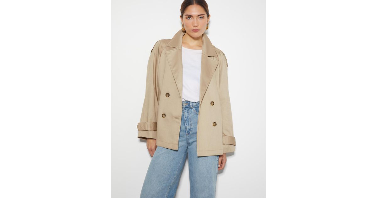 Monsoon Savannah Crop Trench Coat Natural | Lyst UK