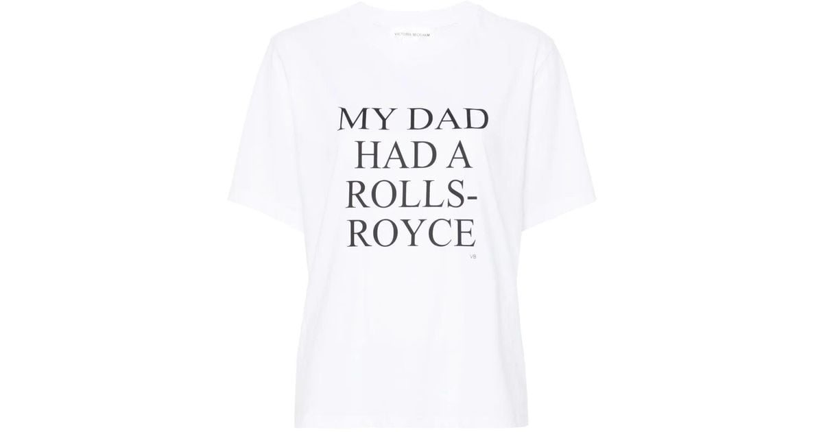 Victoria Beckham T-Shirt in White | Lyst UK