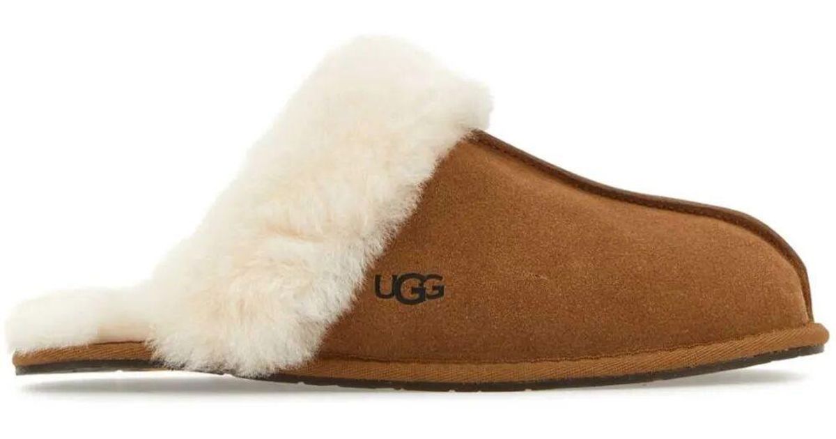 UGG Scuffette Ii Slippers With Wool Lining in Brown | Lyst UK
