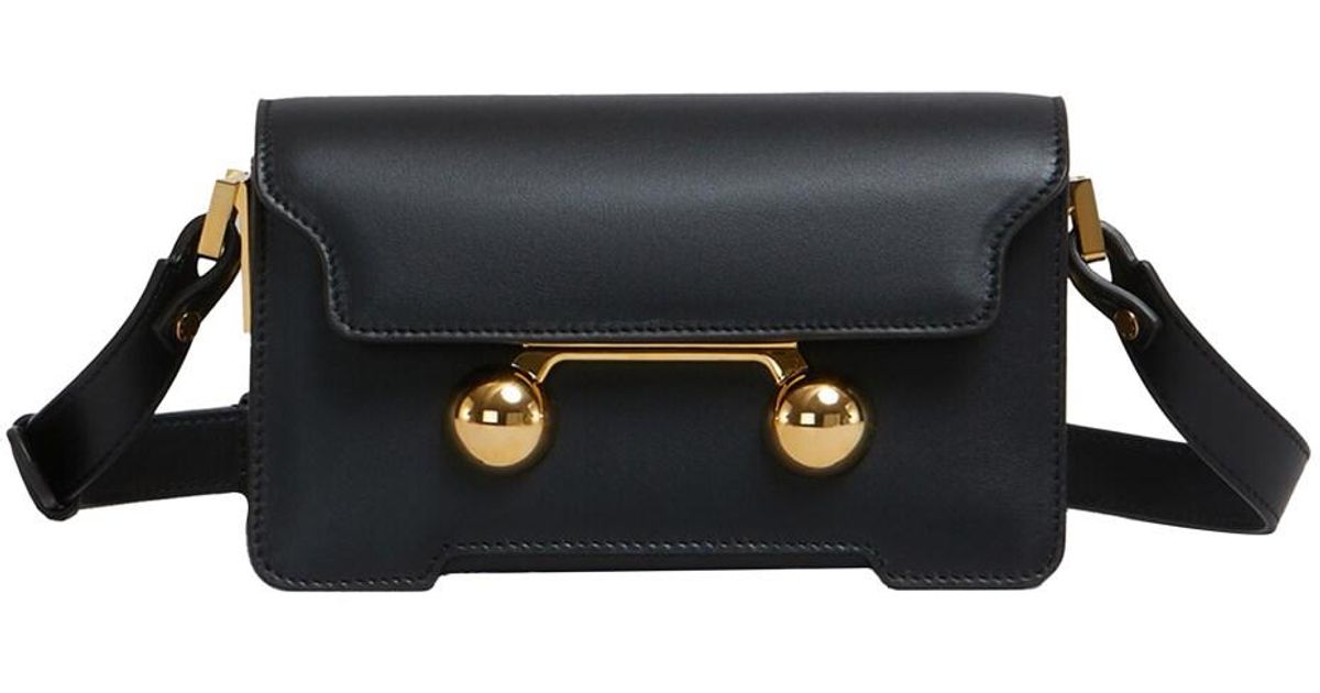 Marni Mini Trunk Shoulder Handbag in Black | Lyst