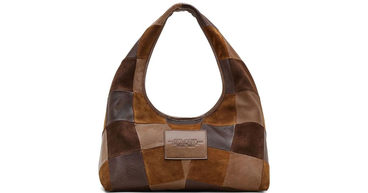 Marc Jacobs The Suede Patchwork Sack Bag in Brown | Lyst UK
