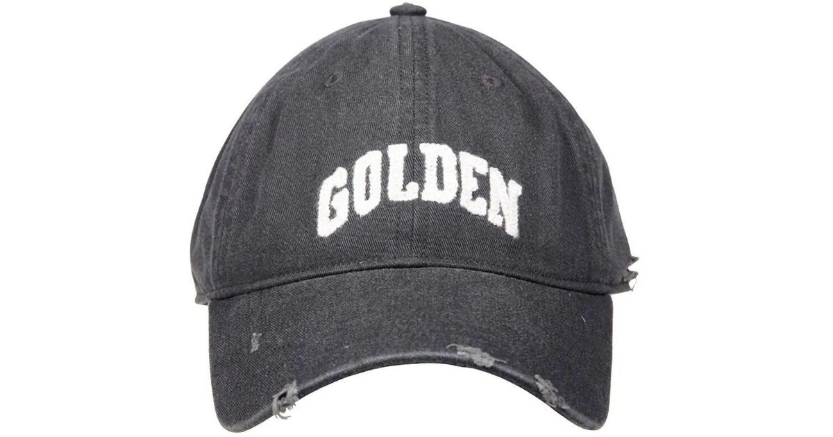 Golden Goose Cotton Baseball Cap With A Lived-In Finish Accessories in ...