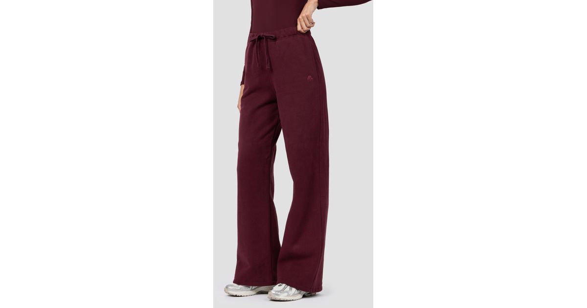 MONTIREX Form Fleece Wide Jogger in Red | Lyst UK