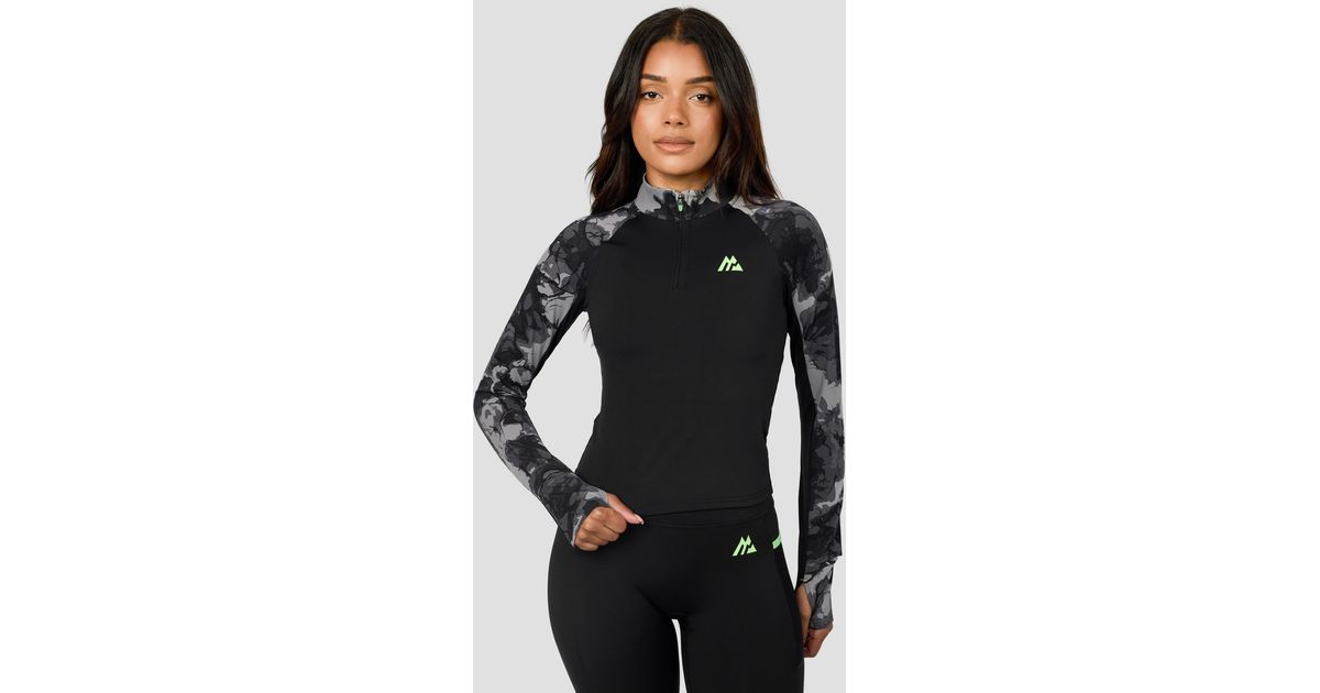 MONTIREX Fusion Print 1/4 Zip in Black | Lyst UK