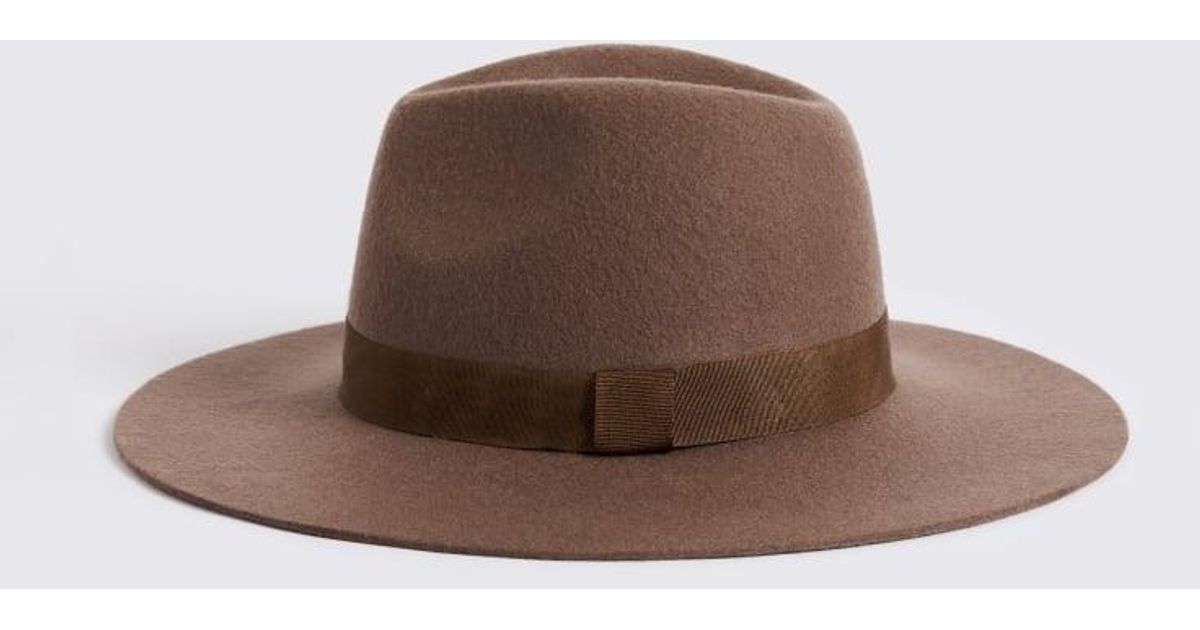 Moss Camel Fedora Hat in Brown for Men | Lyst UK