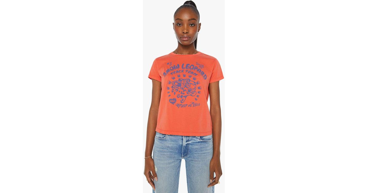 Mother The Boxy Goodie Goodie Fast As Hell T-Shirt in Red | Lyst
