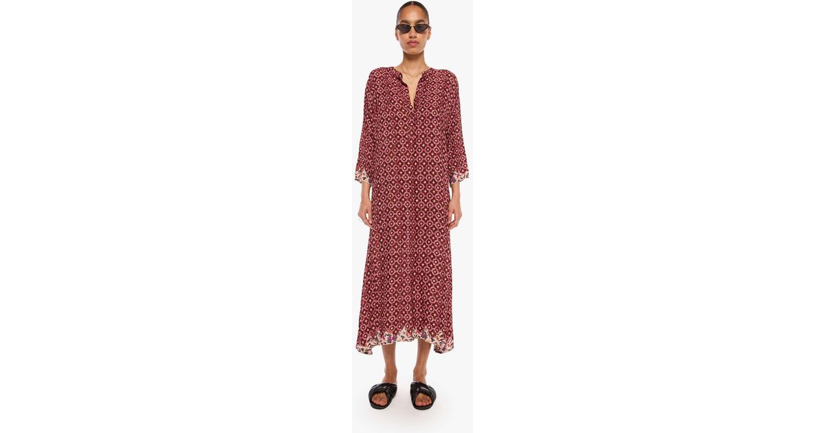 Natalie Martin Isobel Dress Mosaic Spice in Red | Lyst
