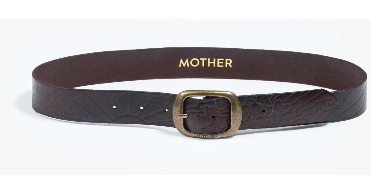 Mother The Magpie Cognacbelt in White | Lyst UK