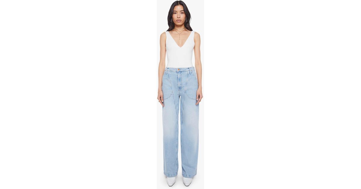Mother The Chisel Sneak Complete Jeans in Blue | Lyst UK