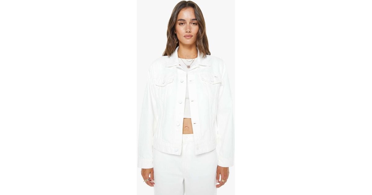 Mother The Bruiser Picket Fence Jacket in White | Lyst UK