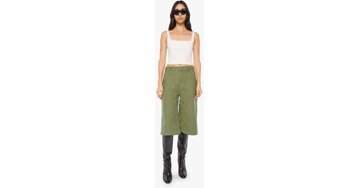 Mother The Half Chisel Dried Herb Jeans in Green | Lyst UK