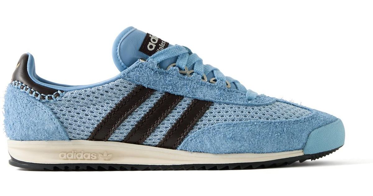 adidas Originals Wales Bonner Sl76 Leather-Trimmed Brushed-Suede And ...
