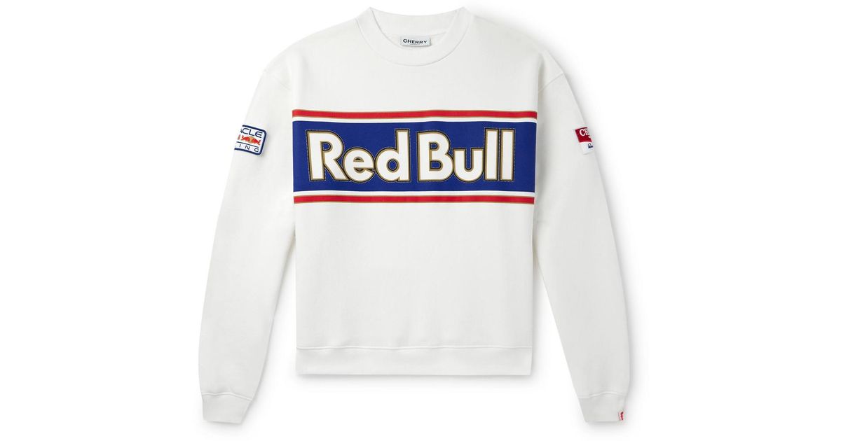 CHERRY LA Oracle Red Bull Racing Logo-appliquéd Printed Cotton-jersey ...