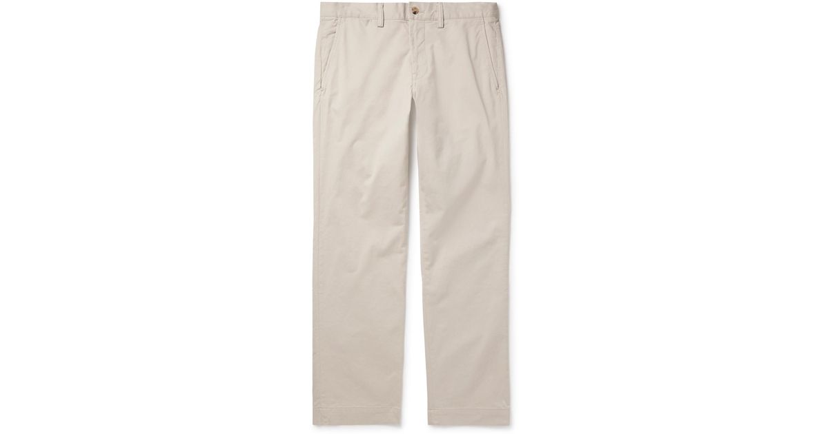 Polo Ralph Lauren Bedford Slim-Fit Stretch-Cotton Twill Chinos in Natural for Men | Lyst