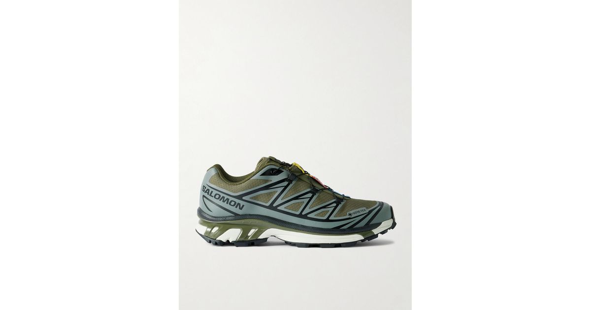Salomon Xt-6 Rubber-trimmed Gore-tex Mesh Sneakers in Green for Men ...